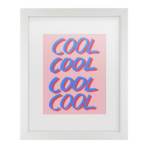 Trademark Fine Art - Pictufy Studio Cool Quote 02 Matted Framed Art ...