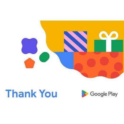 Google Play Thank You Gift Card - (email Delivery) : Target