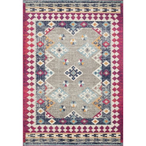 Nuloom Teagan Aztec Vibrance Area Rug 5x7, Multi : Target