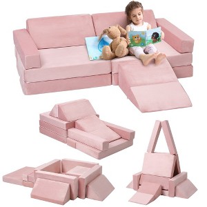 Kids Play Couch 12pcs Modular Playset Foam Nugget Couch For Toddlers Children convertible Kids Couch Sofa Indoor Furniture For Playroom Target