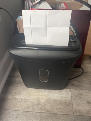 Honeywell 6 Sheet Cross Cut Paper Shredder For Home Use Black : Target