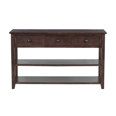 Bella Depot 50‘’w Console Table With 2 Open Shelves-espresso : Target