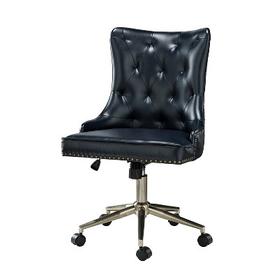 Busiris Height Adjustable Task Chair With Nailhead Trim | Karat Home ...
