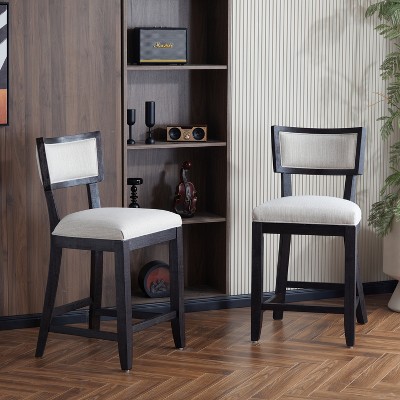 Birdrock Home Seagrass Counter Stool - Counter Height - Espresso : Target
