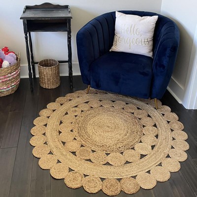 5' Round Bodhi Round Area Rug, Natural - Jonathan Y : Target