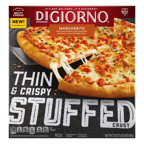 Digiorno Thin & Crispy Stuffed Crust Margherita Frozen Pizza - 21oz ...