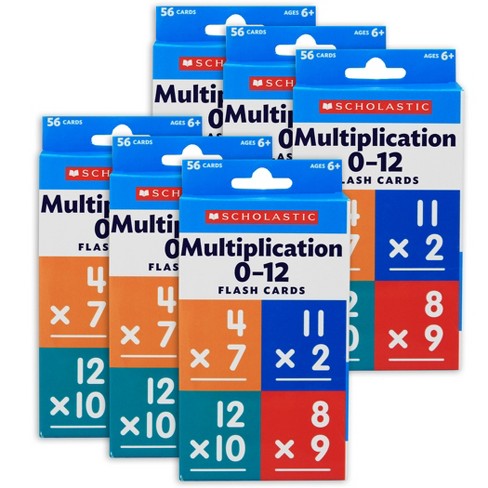 Scholastic Teaching Solutions Flash Cards: Multiplication 0 - 12, 6 ...