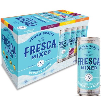 Fresca Mixed Vodka Spritz Variety Pack Gluten-free Canned Cocktail ...