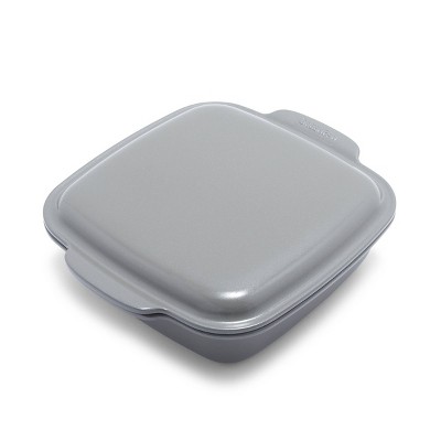 Greenpan Premiere Ovenware Ceramic Nonstick Square Cake Pan 8"x8" Gray ...