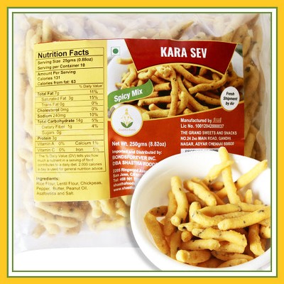 Grand Sweets & Snacks - Kara Sev 250 Gms , Pack Of 2 : Target