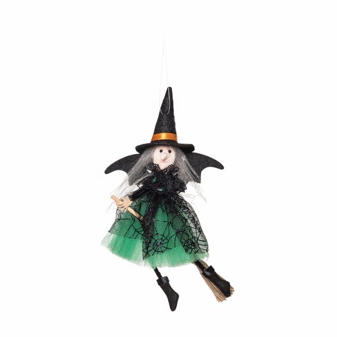 Gallerie Ii Black & Green Witch Ornament : Target