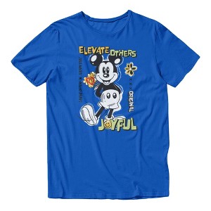 Disney Mickey Mouse Elevate Joy Men's T-Shirt - Royal, S : Target