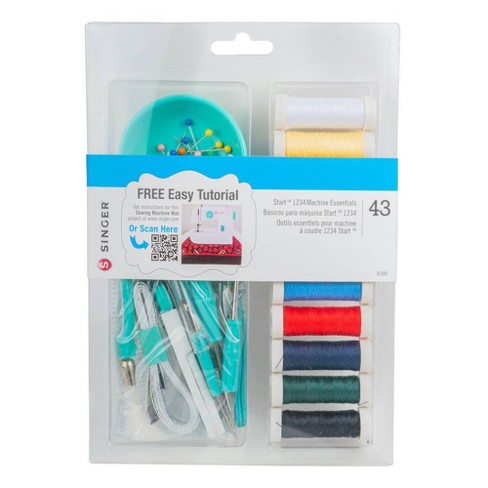 Singer Machine Essentials Beginner's Sewing Kit: 43-piece Set With Pins ...