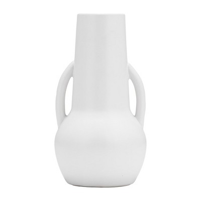 Sagebrook Home 8" Decorative Ceramic Vase With Handles - Contemporary ...