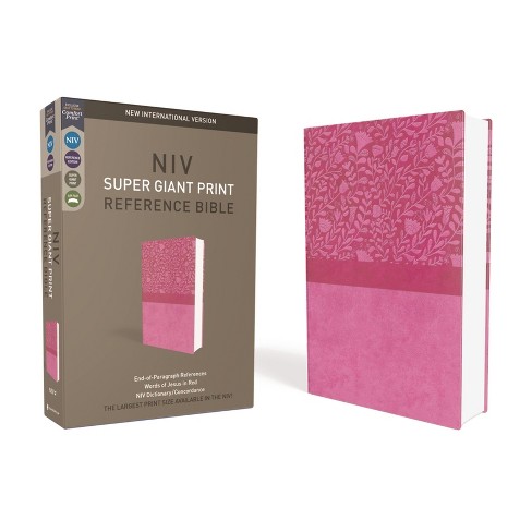 Niv, Super Giant Print Reference Bible, Giant Print, Imitation Leather ...