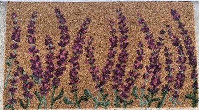 Juvale Floral Spring Coir Door Mat For Front Door, Entryway, 17x30 ...