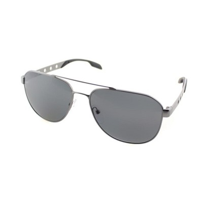 Prada Pr51rs 7cq5z1 Unisex Aviator Polarized Sunglasses Gunmetal 60mm ...