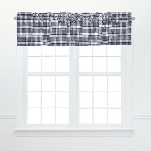 C&f Home Max Plaid Navy Blue Valance Collection : Target