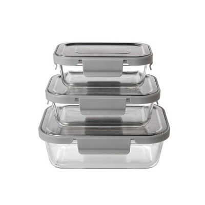 Joyjolt Glass Food Storage Jars Containers, Glass Storage Jar Stainless ...