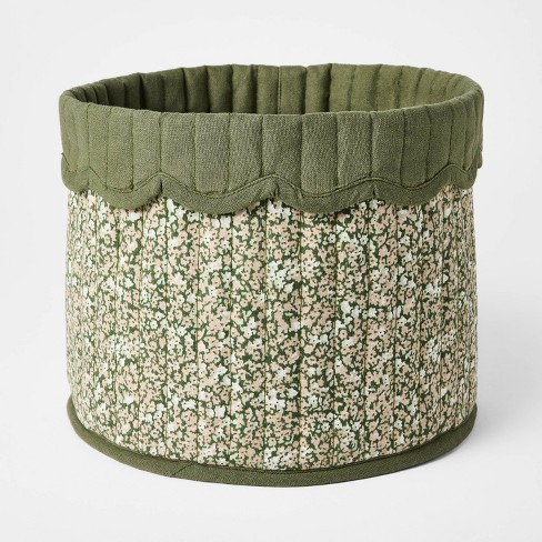 Small Floral Canvas Storage Basket - Threshold™ Designed With Studio ...