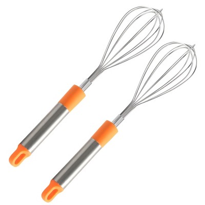 Unique Bargains Kitchenware Stainless Steel Durable Non-stick Whisk 11. ...