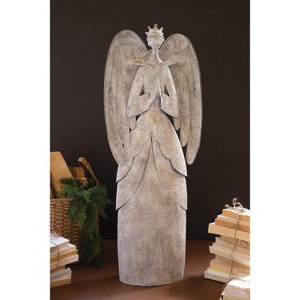 Metal Christmas Angel Yard Decor – Rustic Holiday Figure – 42" Tall by ...