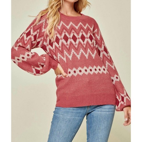 Women's Geometric Sweater - Andree By Unit S : Target