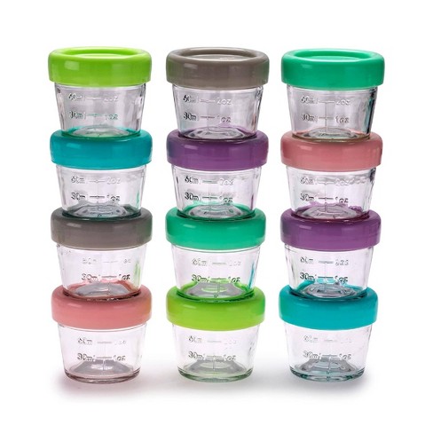 Melii Glass Baby Food Containers - 12pk : Target