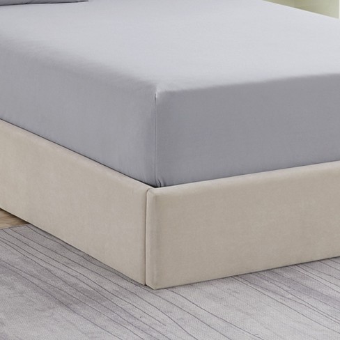 Solid Flannel Fitted Sheet, Bottom Sheets With Built In Sheet Straps By ...