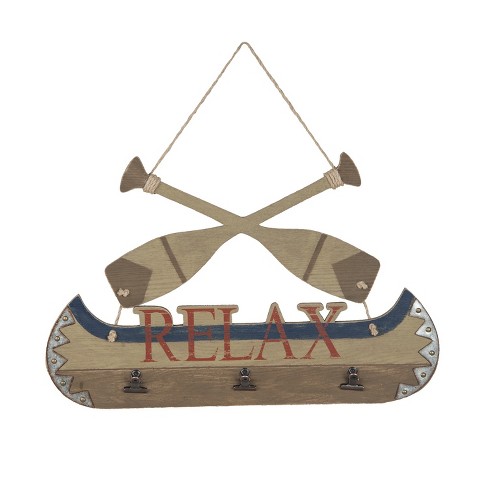 Beachcombers Relax Double Oar Sign 20 X 0.25 X 7.875 Inches. : Target