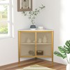 Vecelo Corner Shelf Organizer, 3-tier Display Shelves With Protection ...
