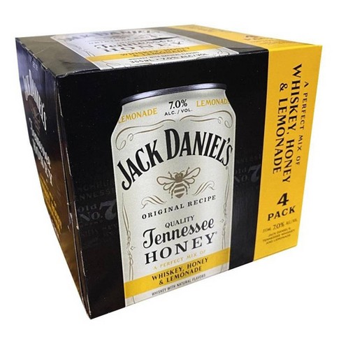 Jack Daniel's Tennessee Whiskey, Honey & Lemonade Cocktail - 4pk/355ml ...