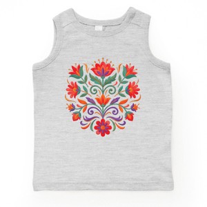 Swirly Florals Faux Texture - Toddler Graphic Tank : Target