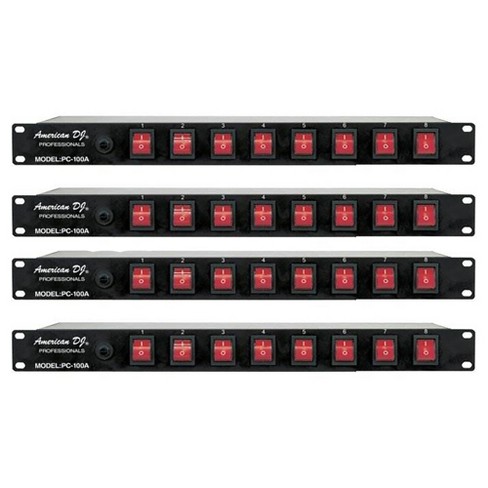 Adj American Dj Pc-100a 19 Inch Rack Light Power Distribution Center ...