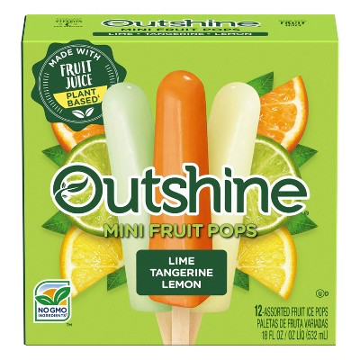 Outshine Lime Tangerine & Lemon Frozen Fruit Bars - 12ct : Target