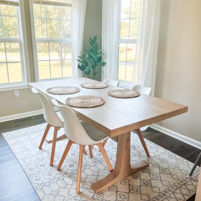 Pedestal Wood Dining Table - Natural - Hearth & Hand™ With Magnolia ...