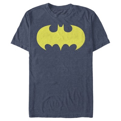 Men's Batman Logo Modern Wing T-shirt - Navy Blue Heather - X Large ...