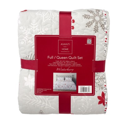 Avanti Linens Winterberry Full/queen Quilt Set : Target