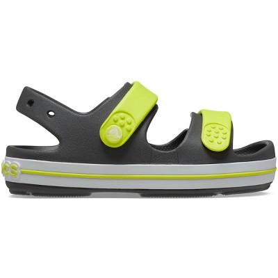 Crocs Kids Crocband Cruiser Adjustable Sandals, C13, Slate Grey/acidity ...