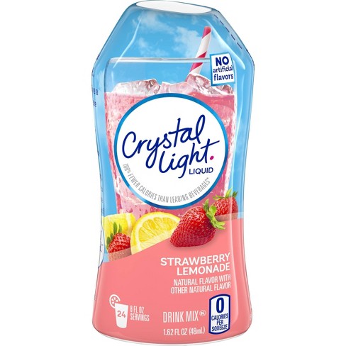 Crystal Light Liquid Strawberry Lemonade Drink Mix - 1.62 Fl Oz Bottle ...