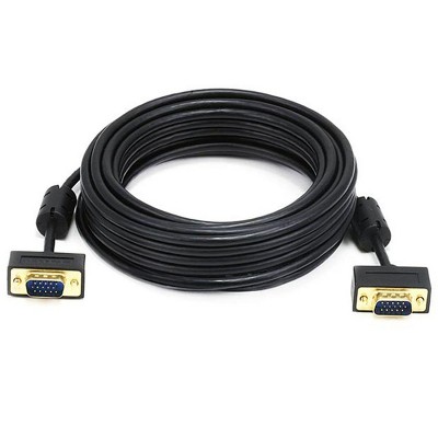 Monoprice Super Vga Monitor Cable - 6 Feet - Black | Male To Male With ...