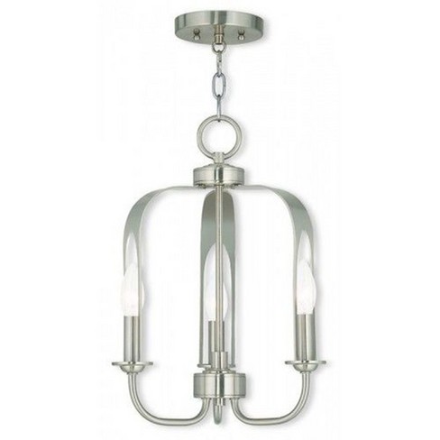Livex Lighting Addison 3 - Light Chandelier In Brushed Nickel : Target