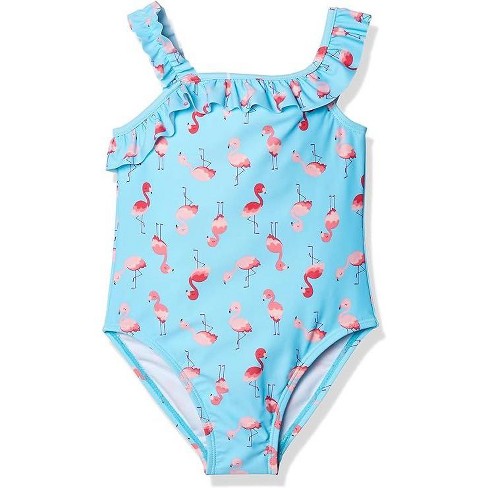 Kiko & Max Toddler Girl's One Piece Swimsuit Bathing Suit, Turq ...