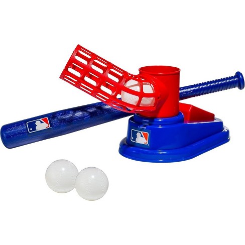 Franklin Mlb Pop A Pitch Youth Baseball Batting Machine With Plastic ...