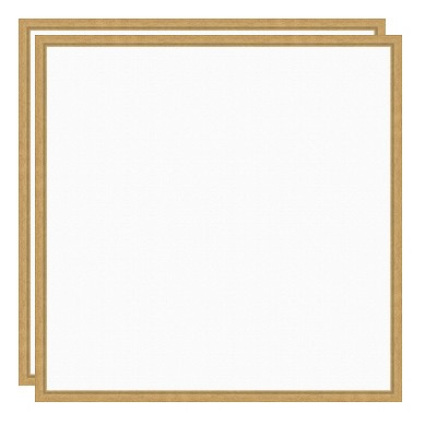 Kate and Laurel Sylvie Bright Gold Blank Framed Canvas DIY Wall Art Set ...