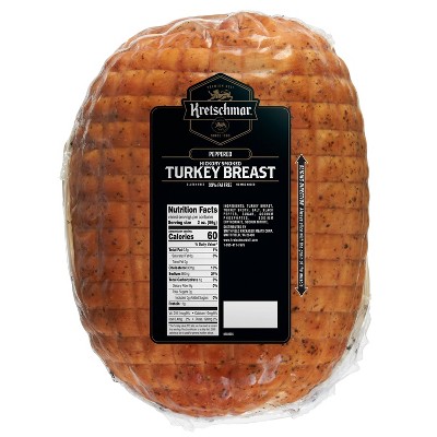 Kretschmar Smoked Peppered Turkey Breast - Price Per Lb : Target