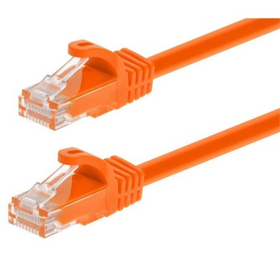 Fosmon Cat5e Network Ethernet Patch Rj45 Flat Cable - 3ft - Orange : Target