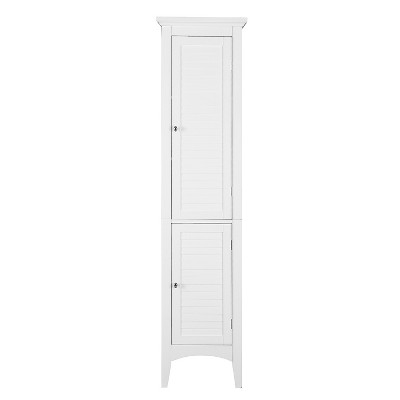 Teamson Home St. James Wooden Linen Tower Cabinet With 2 Drawers, White ...
