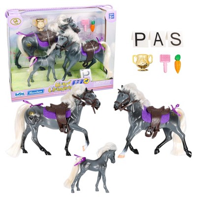 Gearbox Toys Grand Champions Saddlebred Family Horse Figure Set Of 3 ...