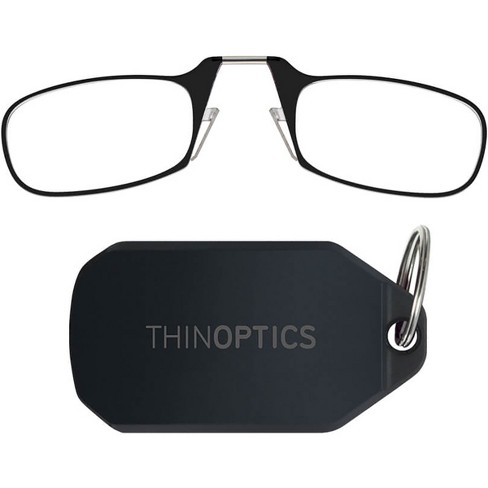Thinoptics Armless Reading Glasses With Keychain Case - +2.00 - Black ...